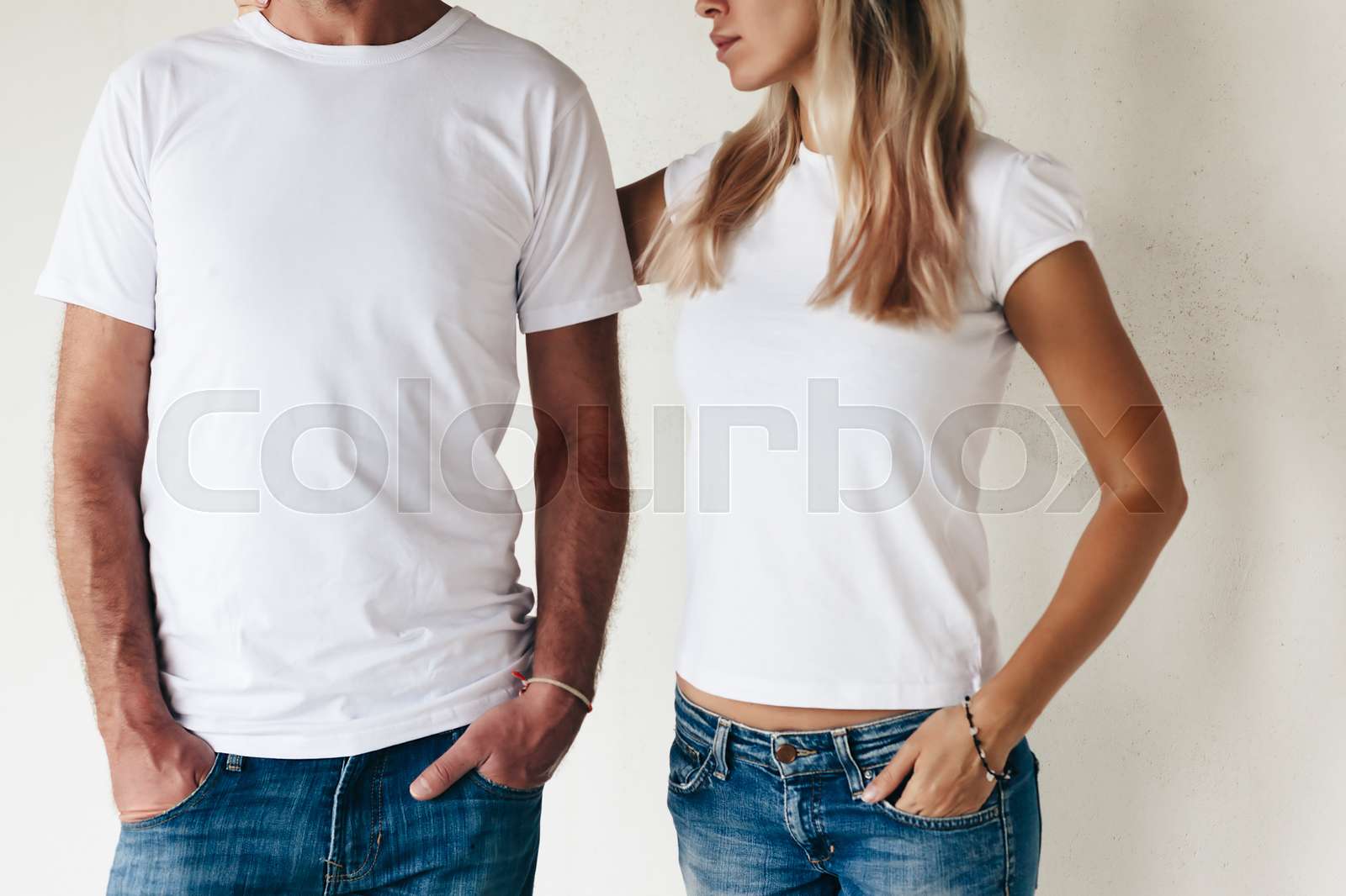 T-shirt mockup on model | Stock image | Colourbox