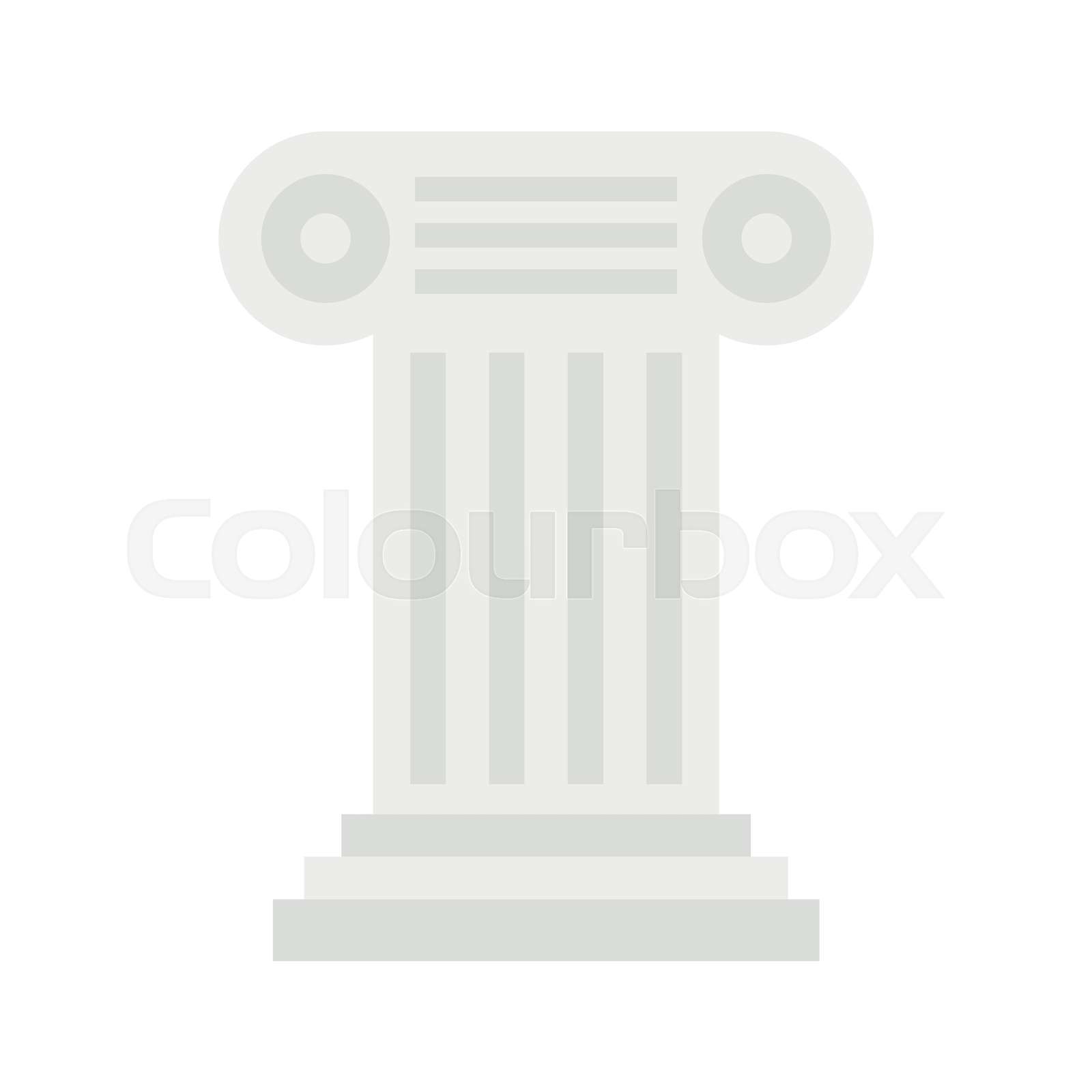 pfeiler, architektur, flach | Stock-Vektor | Colourbox