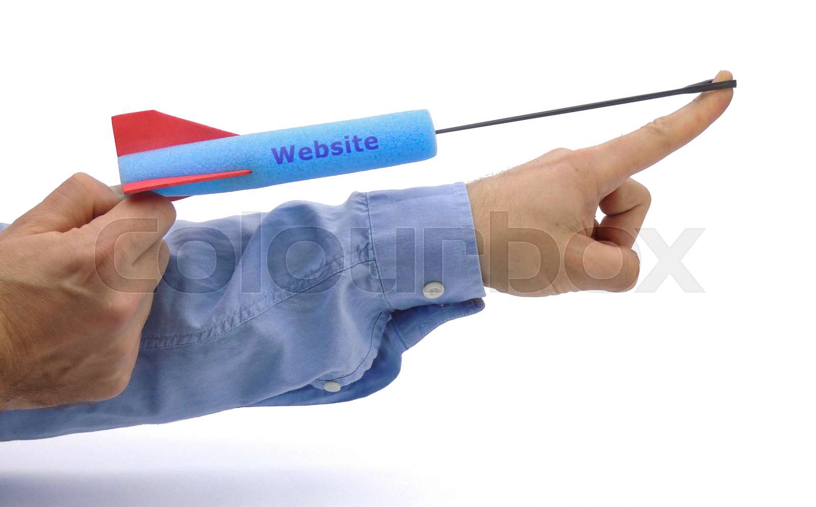 Conceptual illustration of launching a new website | Stock image ...