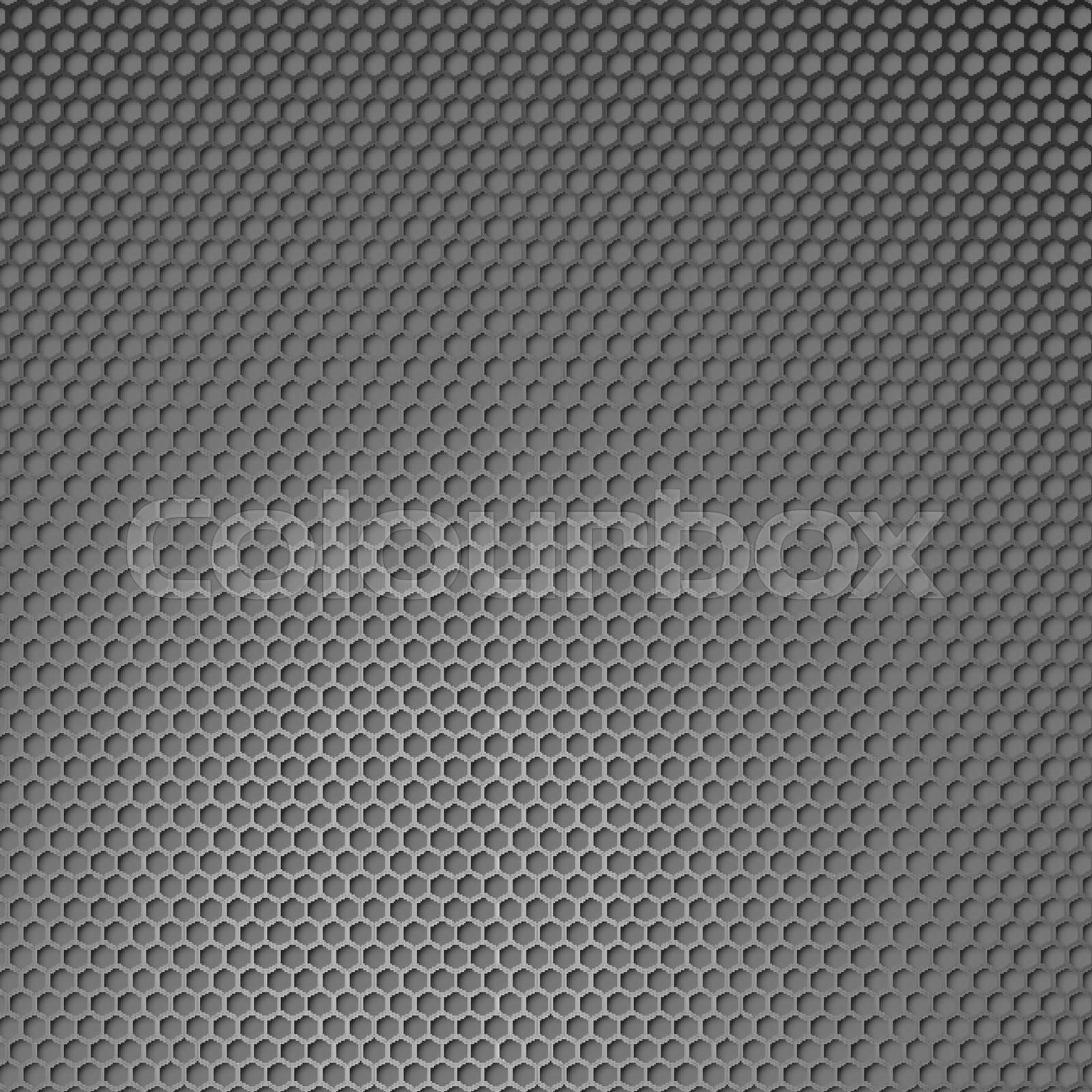 Metal honeycomb background | Stock vector | Colourbox