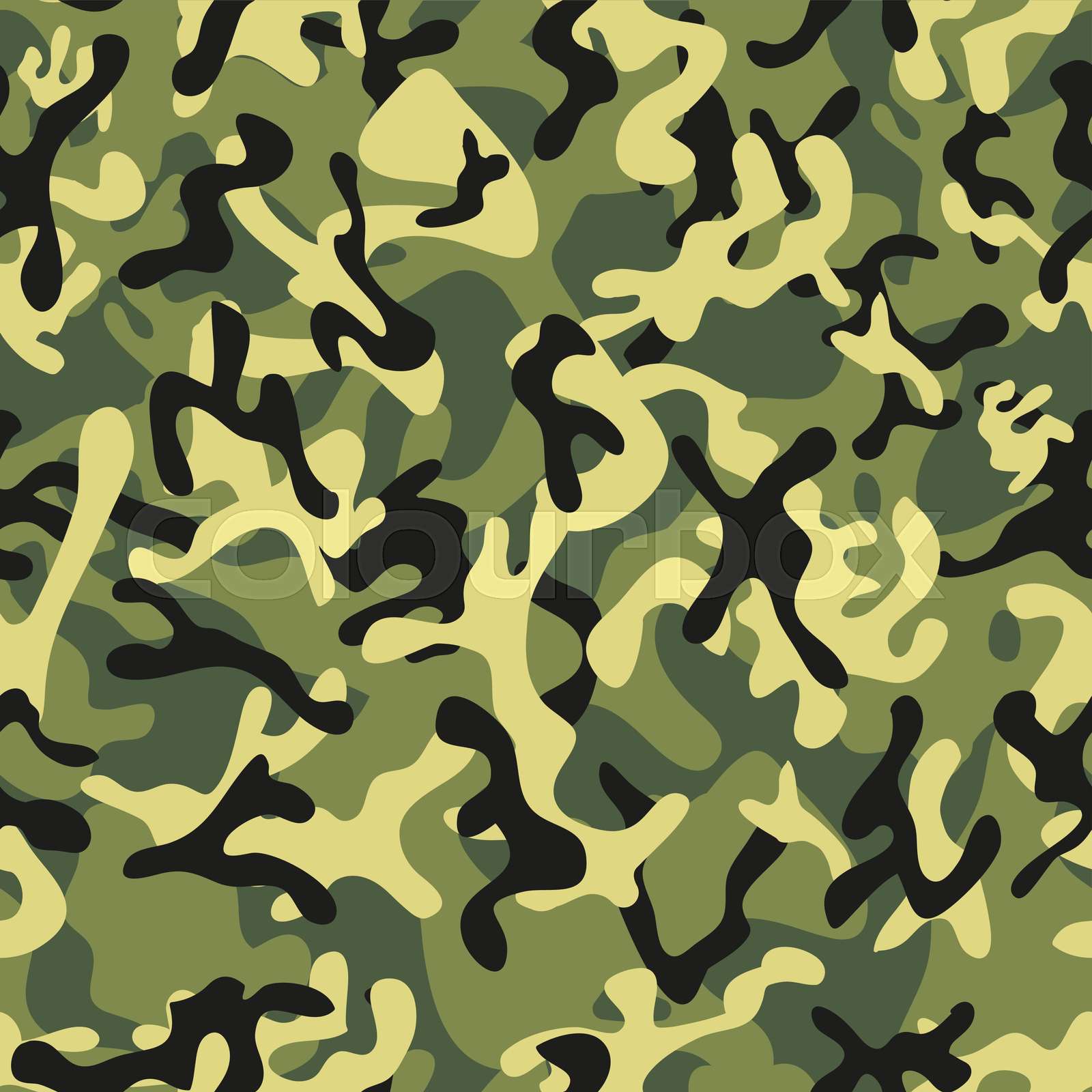Forest Leaf Camouflage seamless patterns | Stock vector | Colourbox
