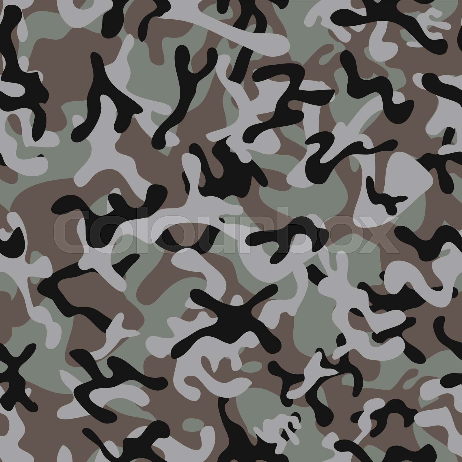 Forest Leaf Camouflage seamless patterns | Stock vector | Colourbox