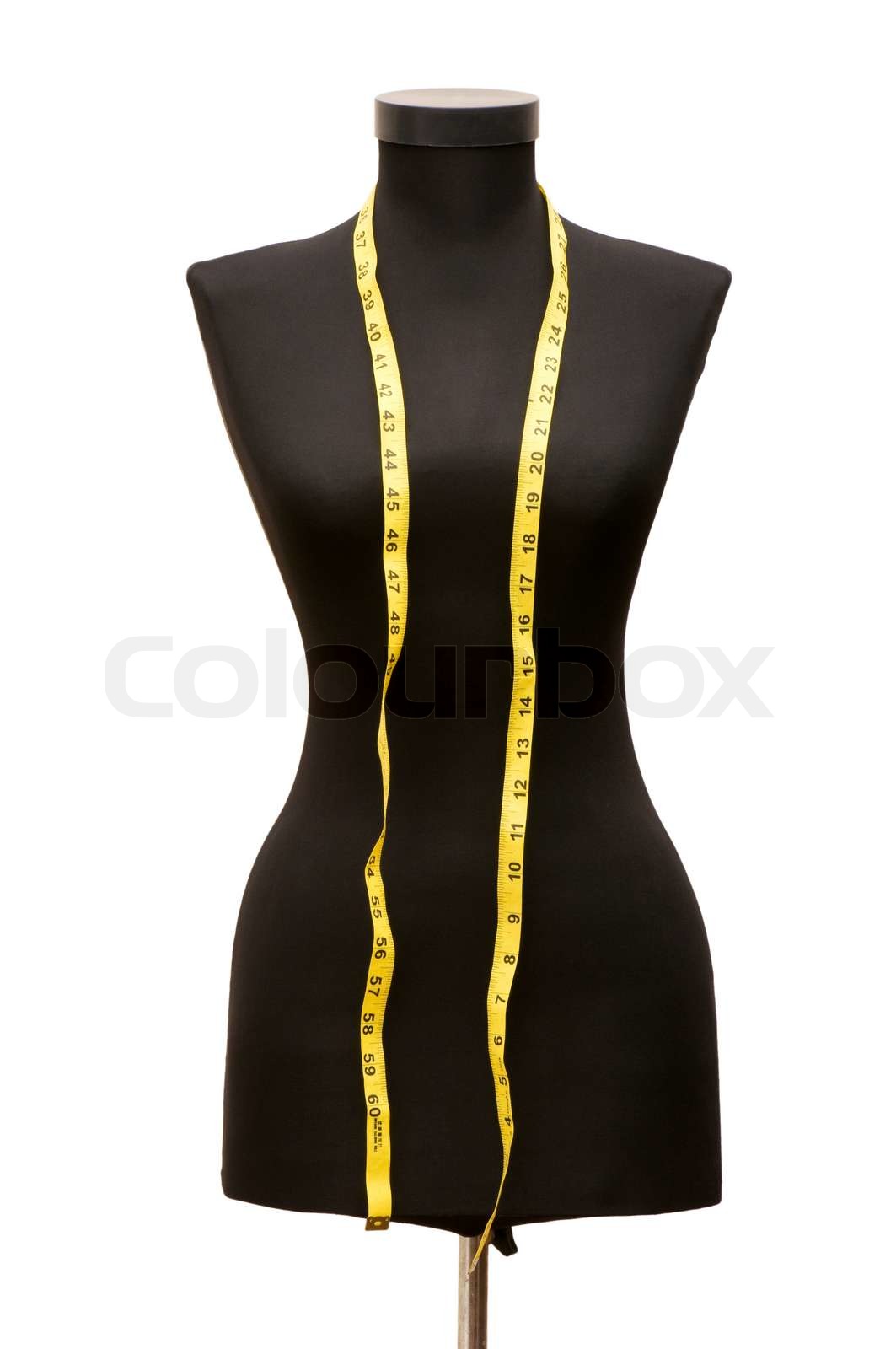 Meter and mannequin isolated on the white | Stock image | Colourbox
