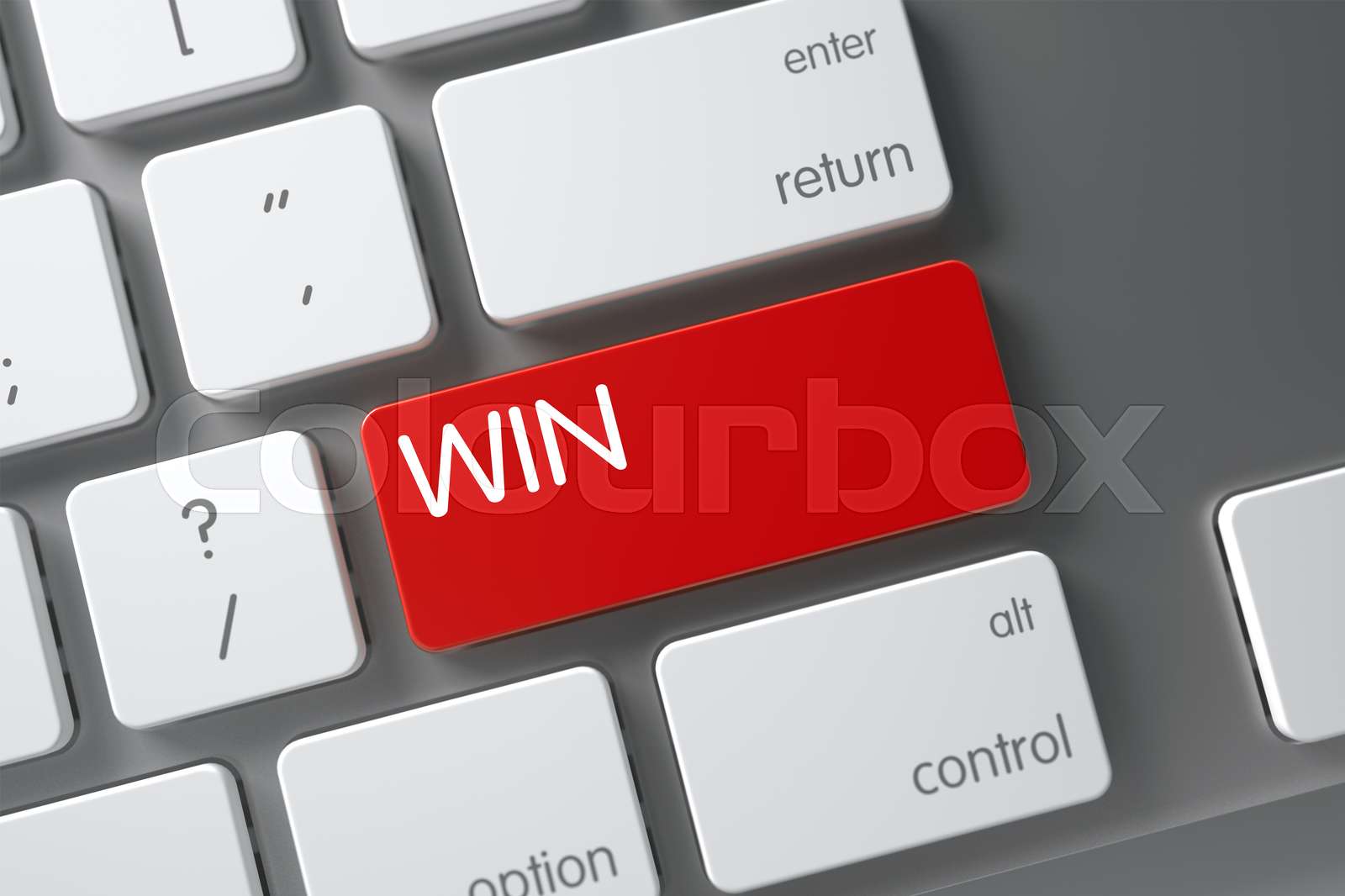 Win Button. 3D. | Stock image | Colourbox