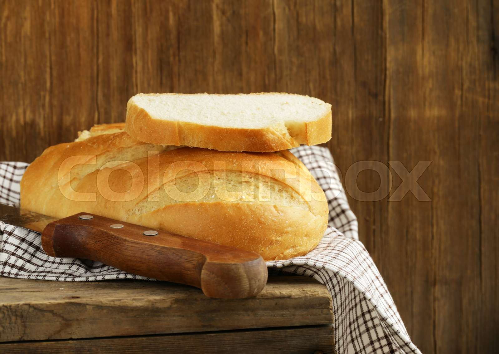 Natural homemade loaf of bread | Stock image | Colourbox