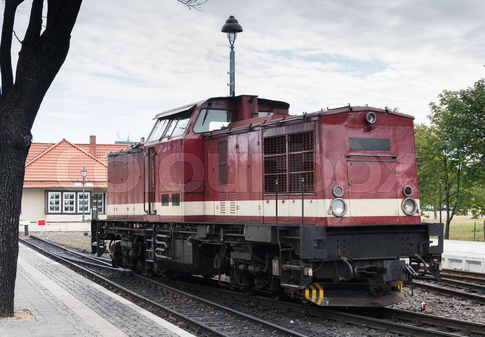 old steam train in germany | Stock image | Colourbox