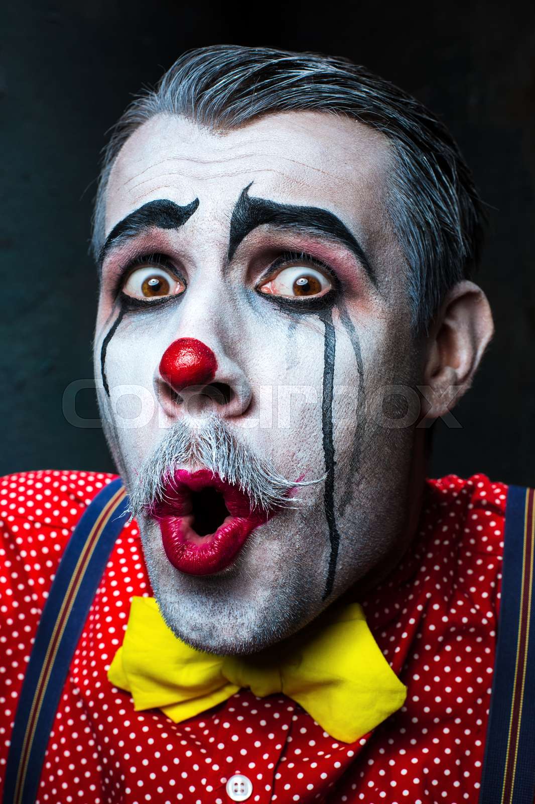 Terrible crazy clown and Halloween theme | Stock image | Colourbox