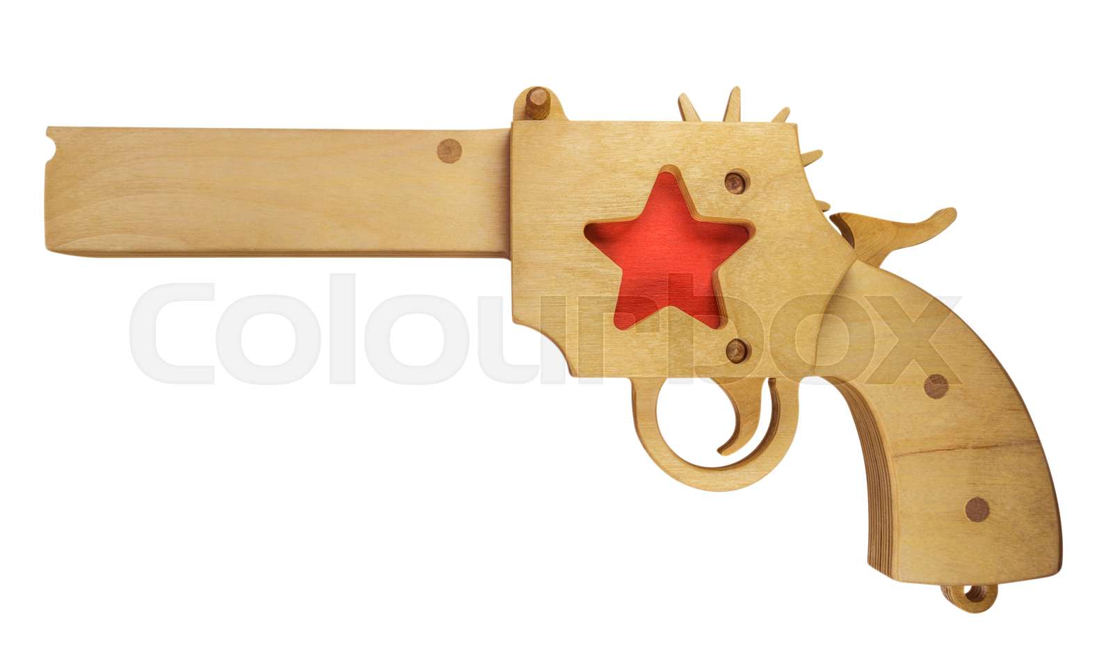 Wooden toy gun | Stock image | Colourbox