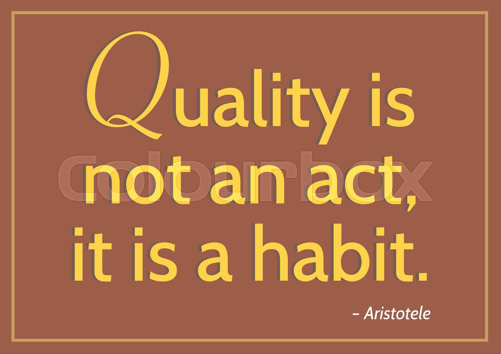 Business Quote on quality | Stock vector | Colourbox