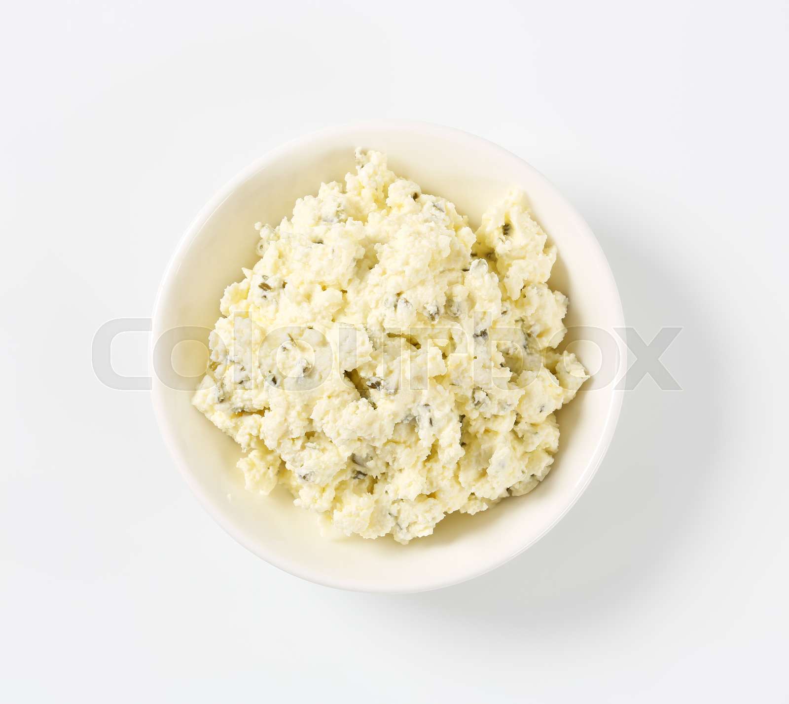 Homemade cottage cheese spread | Stock image | Colourbox
