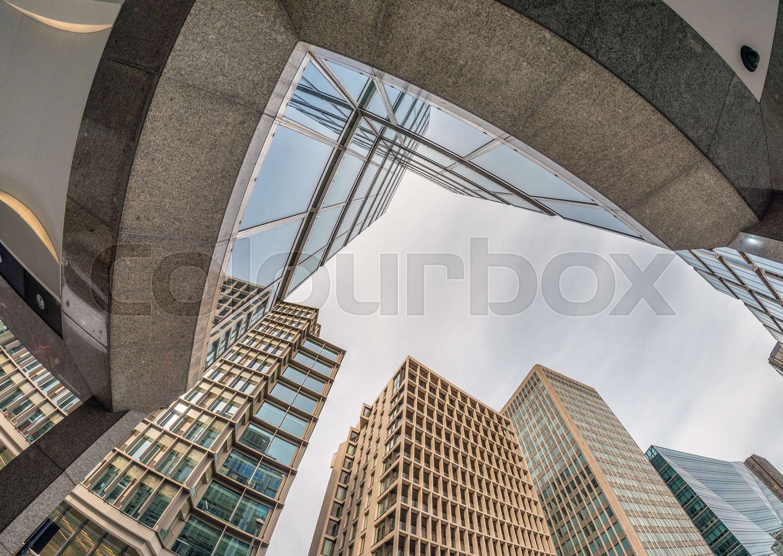 London. City buildings from street level | Stock image | Colourbox
