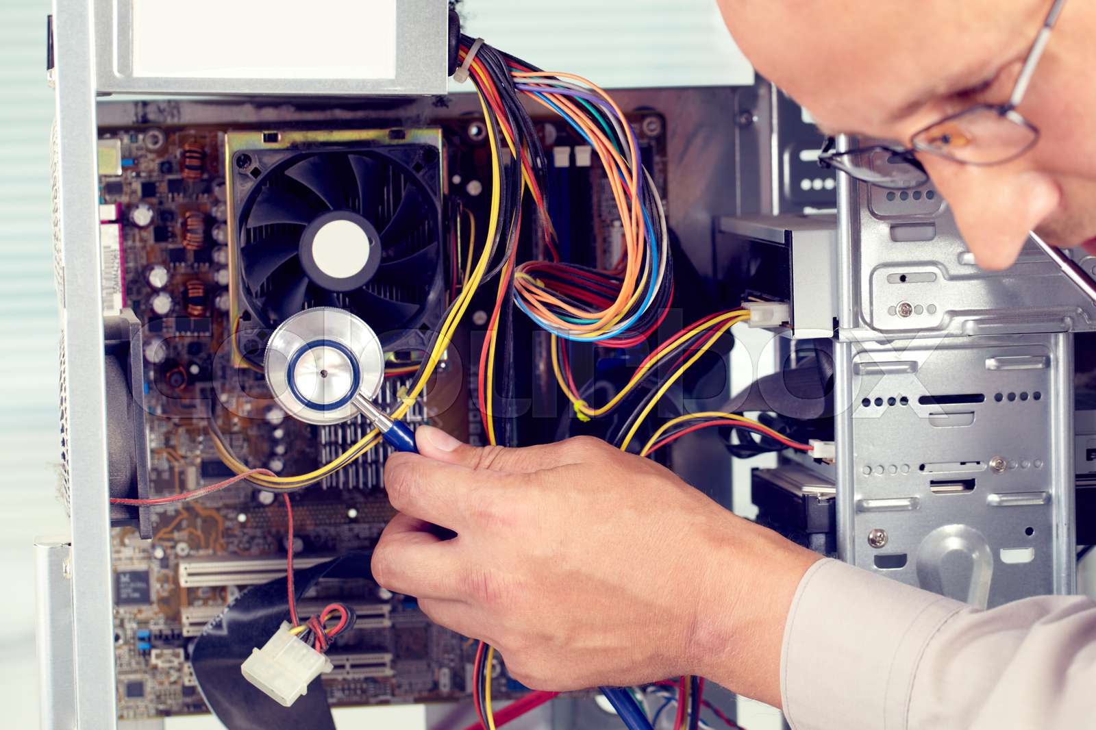 Computer expert | Stock image | Colourbox