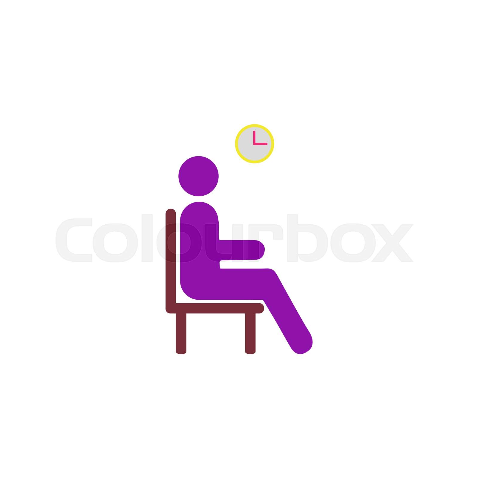 Wait Icon Vector | Stock vector | Colourbox