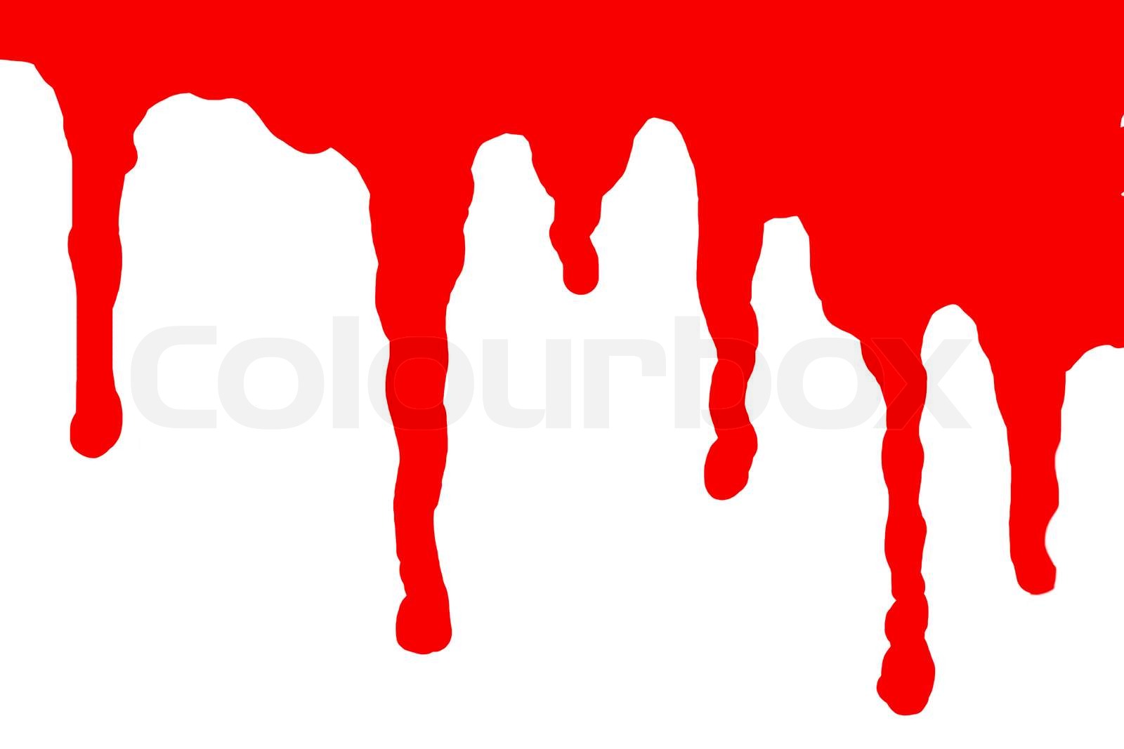 Blood Dripping White Background