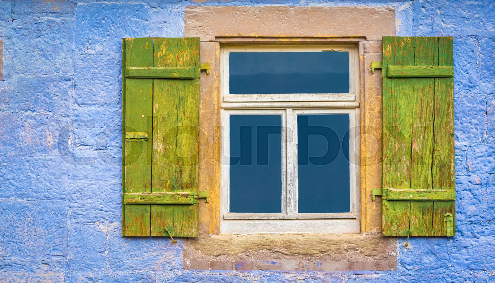 German window with shutters | Stock image | Colourbox