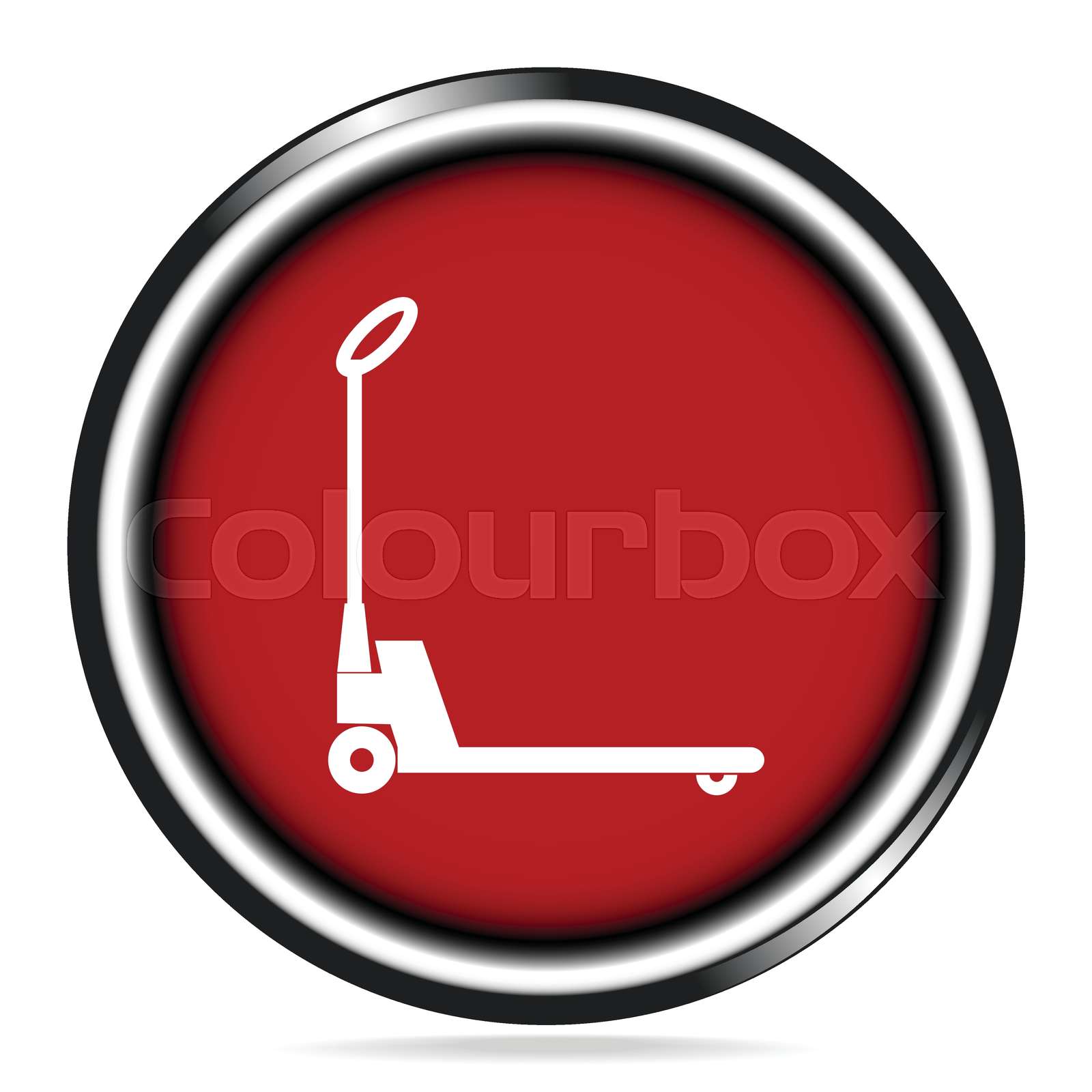 Hand pallet jack lift sign, Hand Pallet Truck icon | Stock vector ...