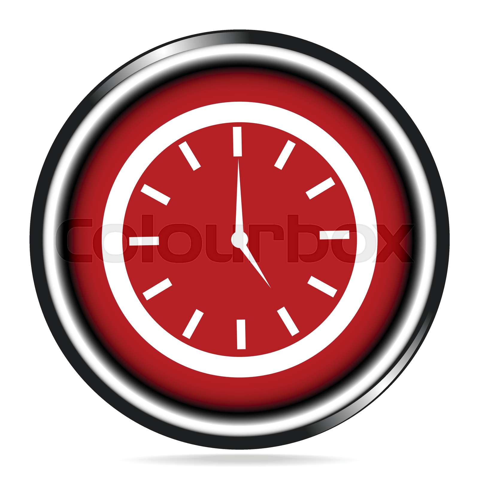 Clock, time sign button icon | Stock vector | Colourbox