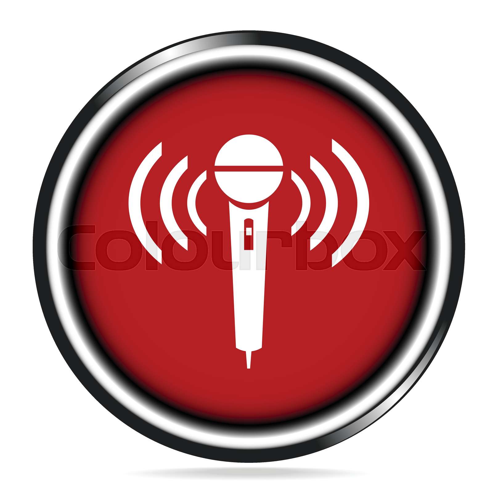 Microphone Icon, voice icon illustration | Stock vector | Colourbox