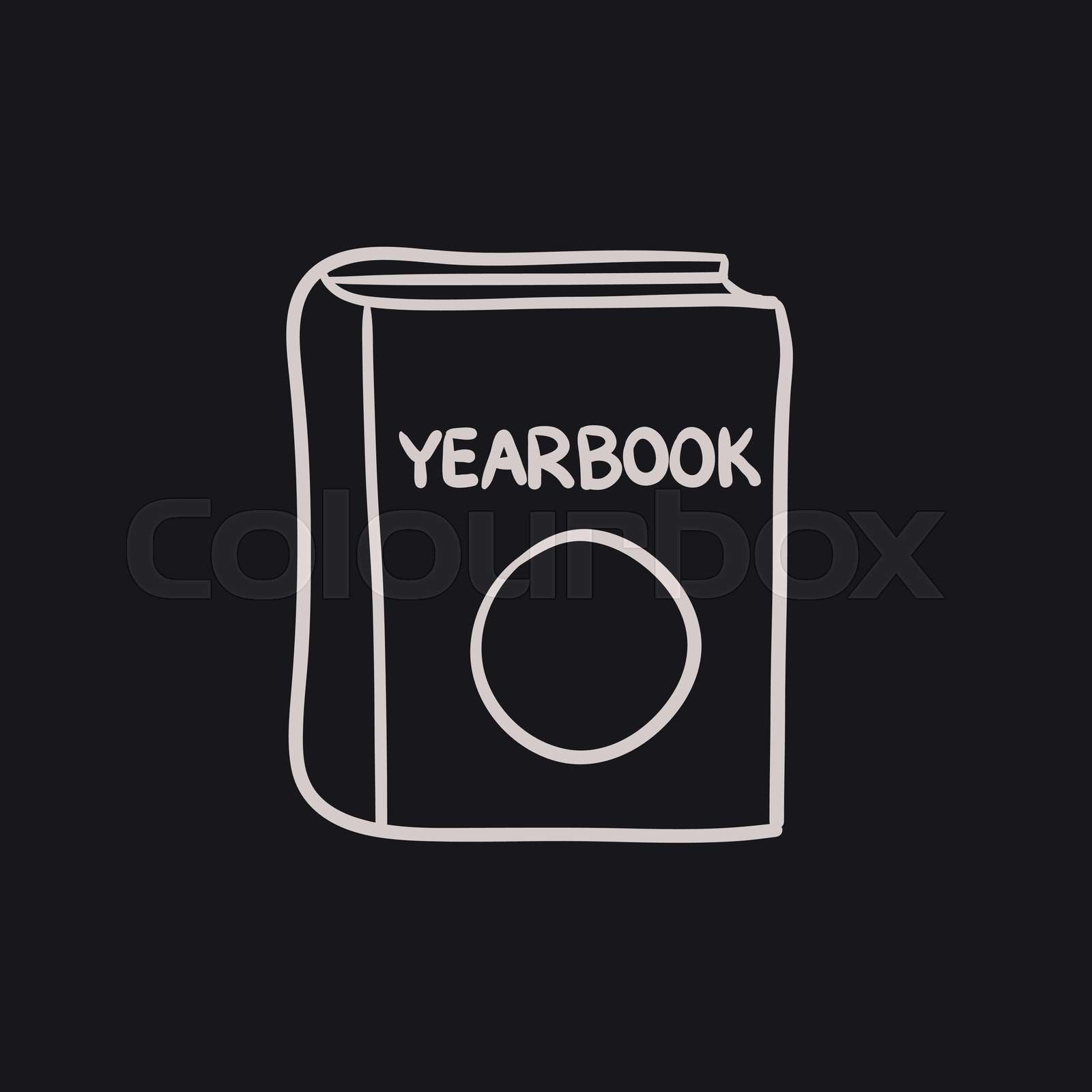 Yearbook sketch icon. | Stock vector | Colourbox