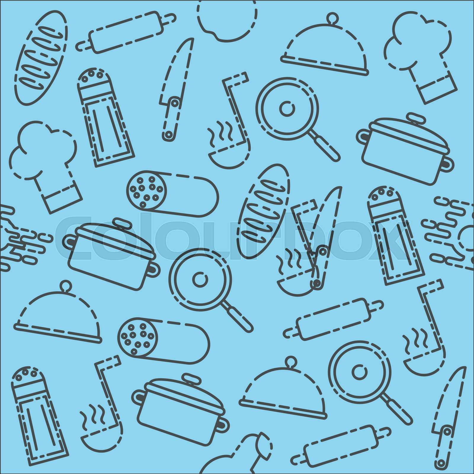 Cooking set pattern | Stock vector | Colourbox