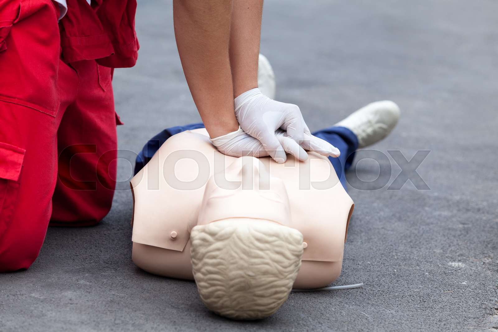 CPR - Cardiopulmonary resuscitation | Stock image | Colourbox