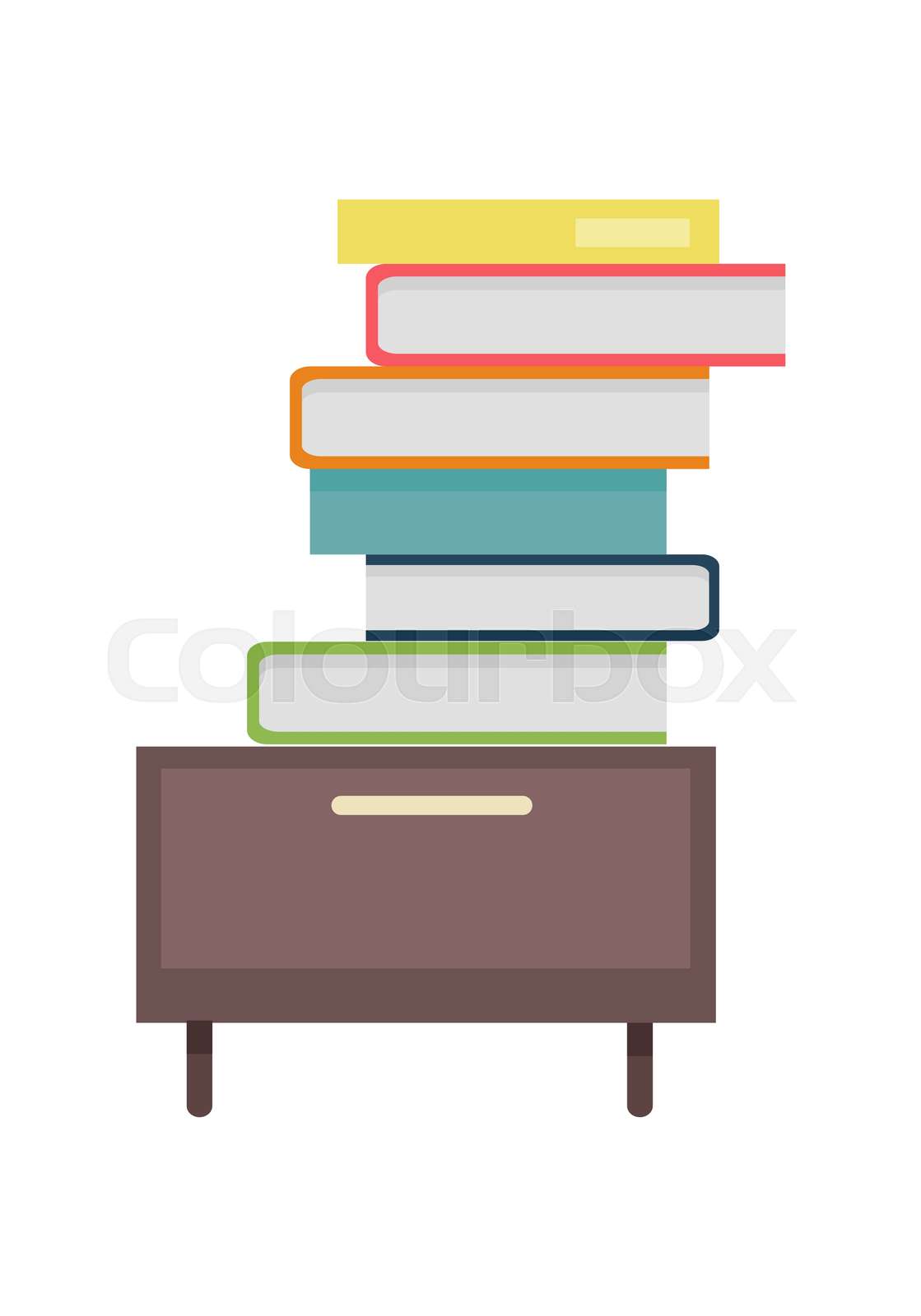 Stack of Documents illustration in Flat Design. | Stock vector | Colourbox