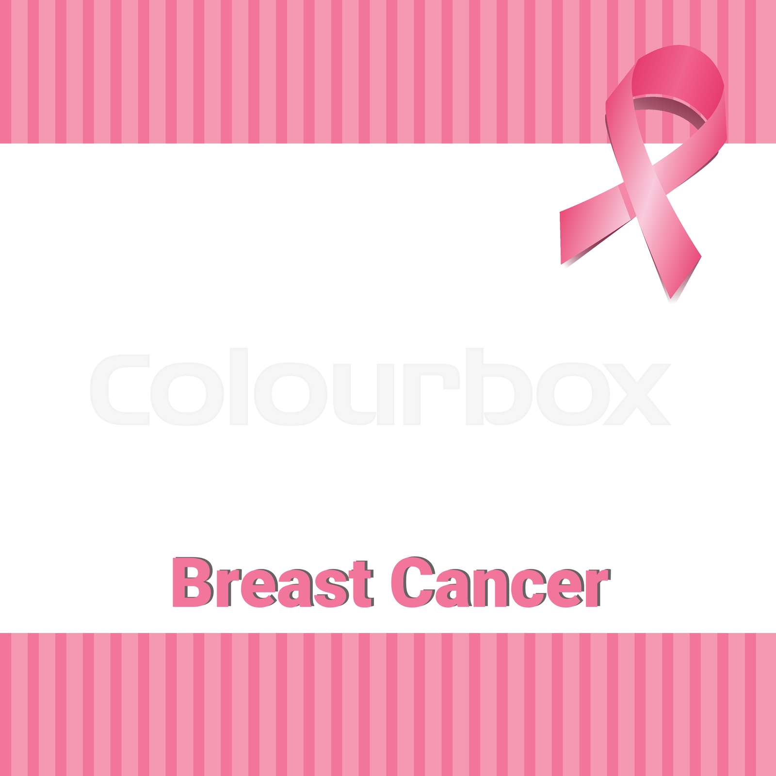 Cancer Pink Ribbon Border