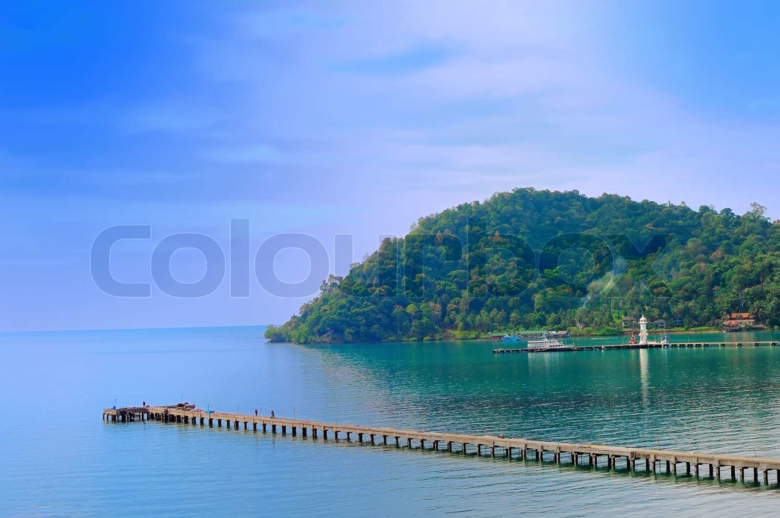 tropical pier | Stock image | Colourbox