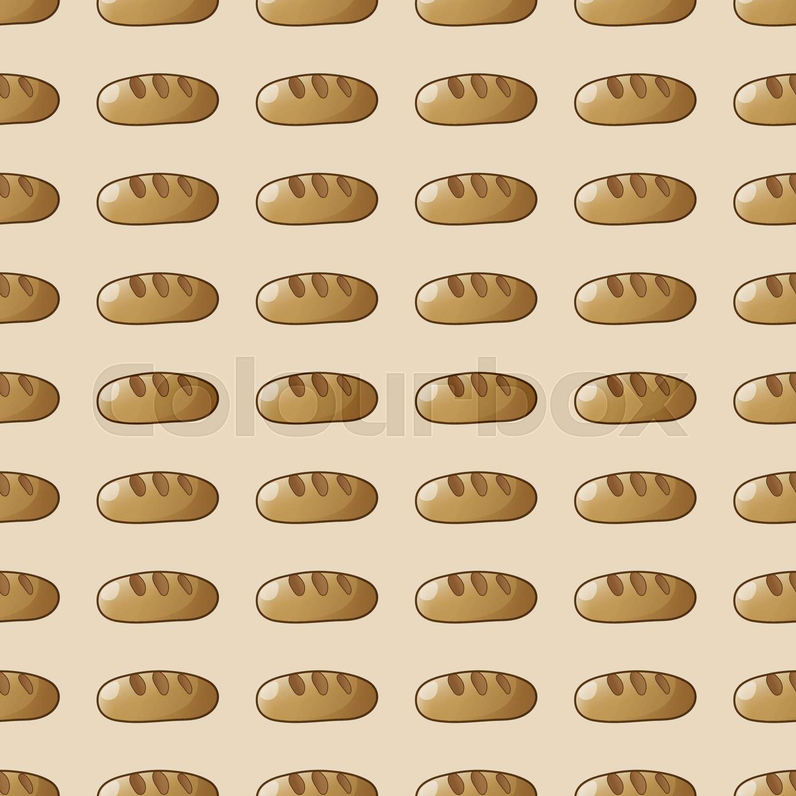 Bread pattern | Stock vector | Colourbox