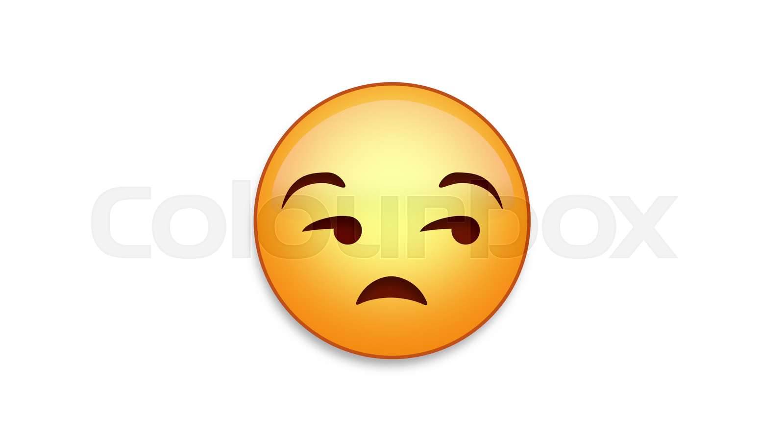 Unimpressed Face Emoticon