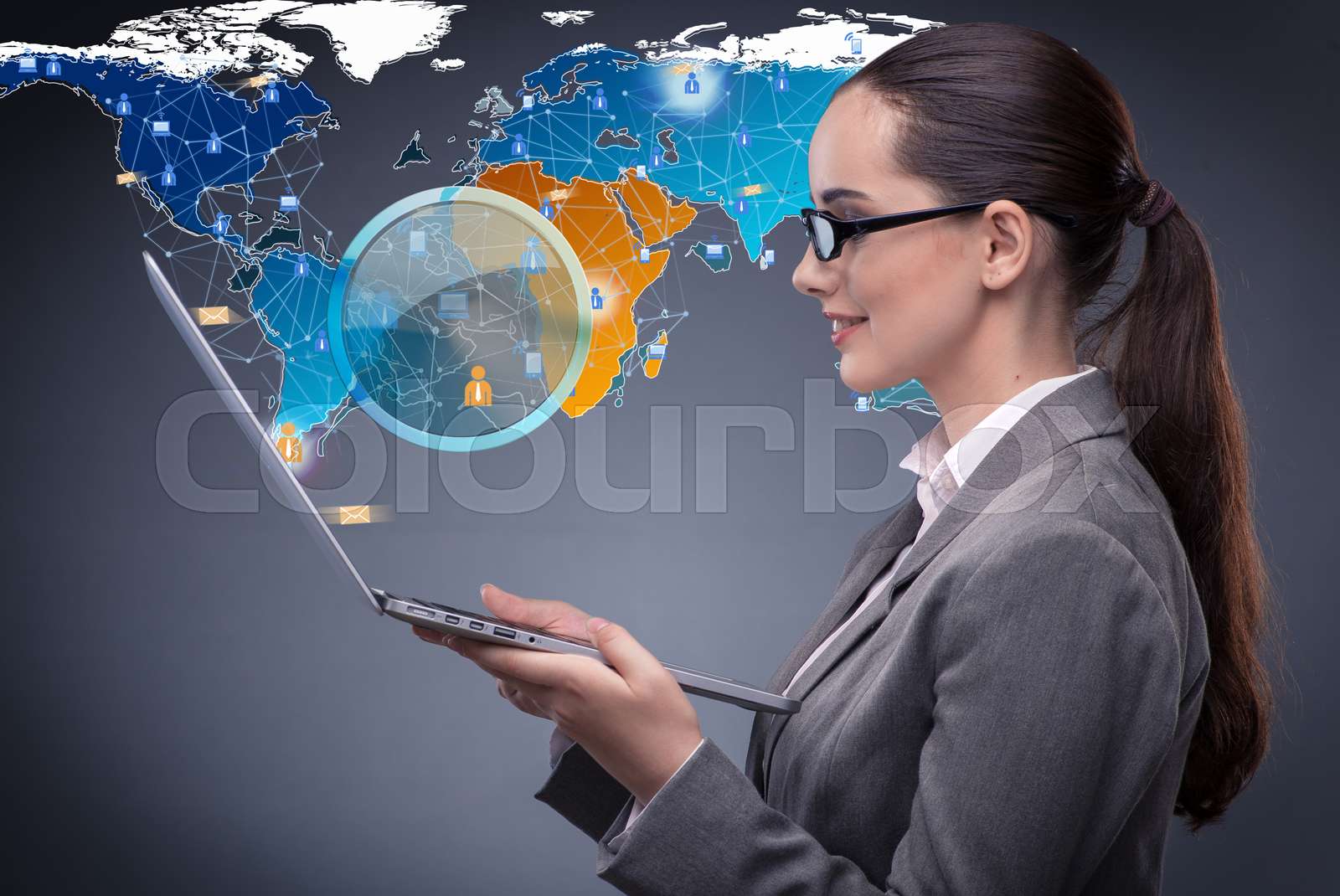 computer, idee, cloud | Stock Bild | Colourbox