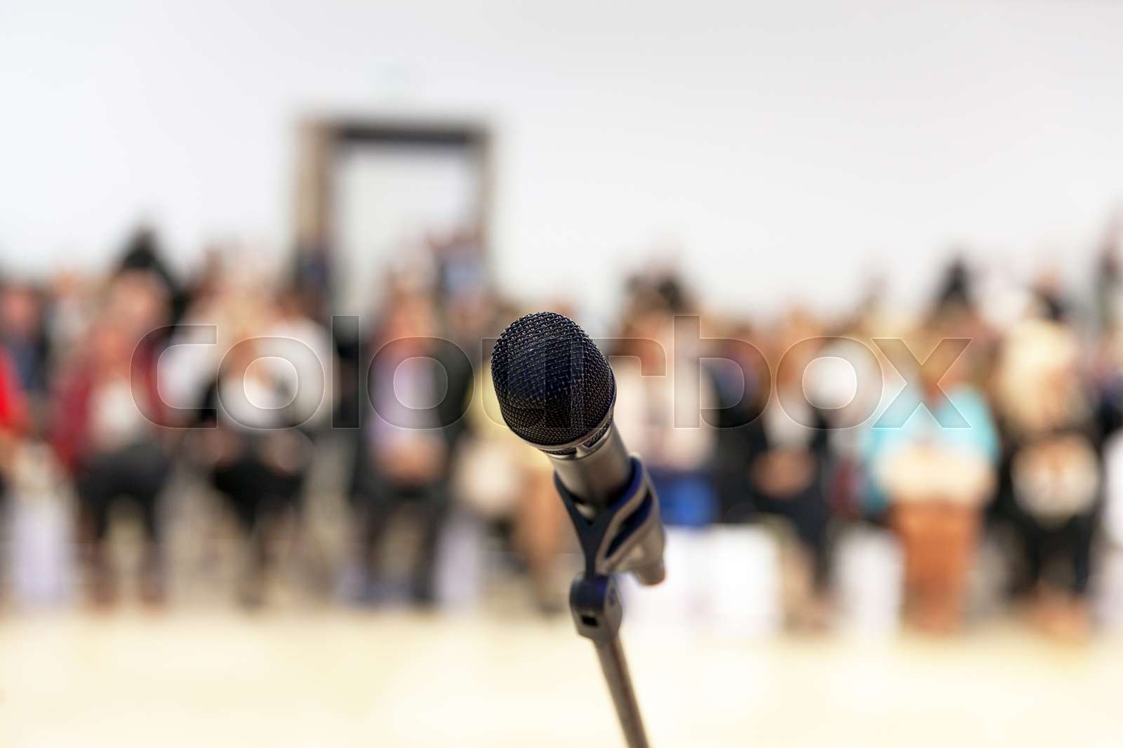 Presentation. Public speaking. | Stock image | Colourbox
