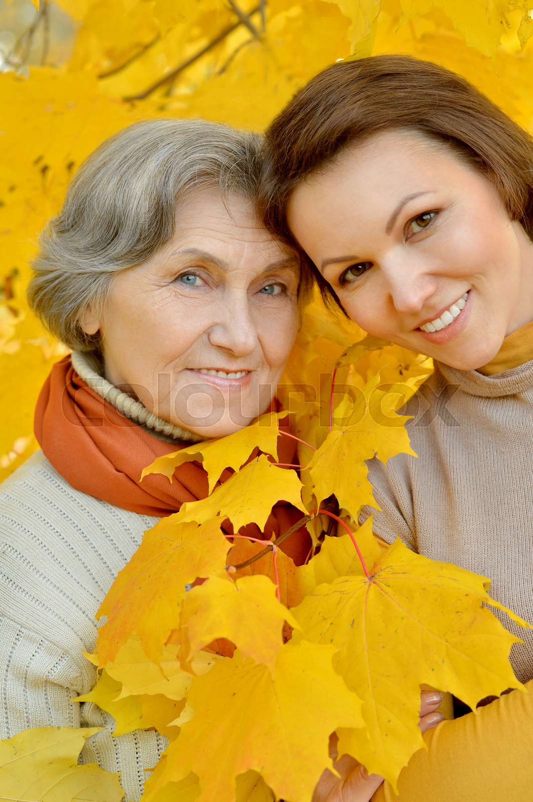 Mother And Her Nice Daughter Stock Image Colourbox
