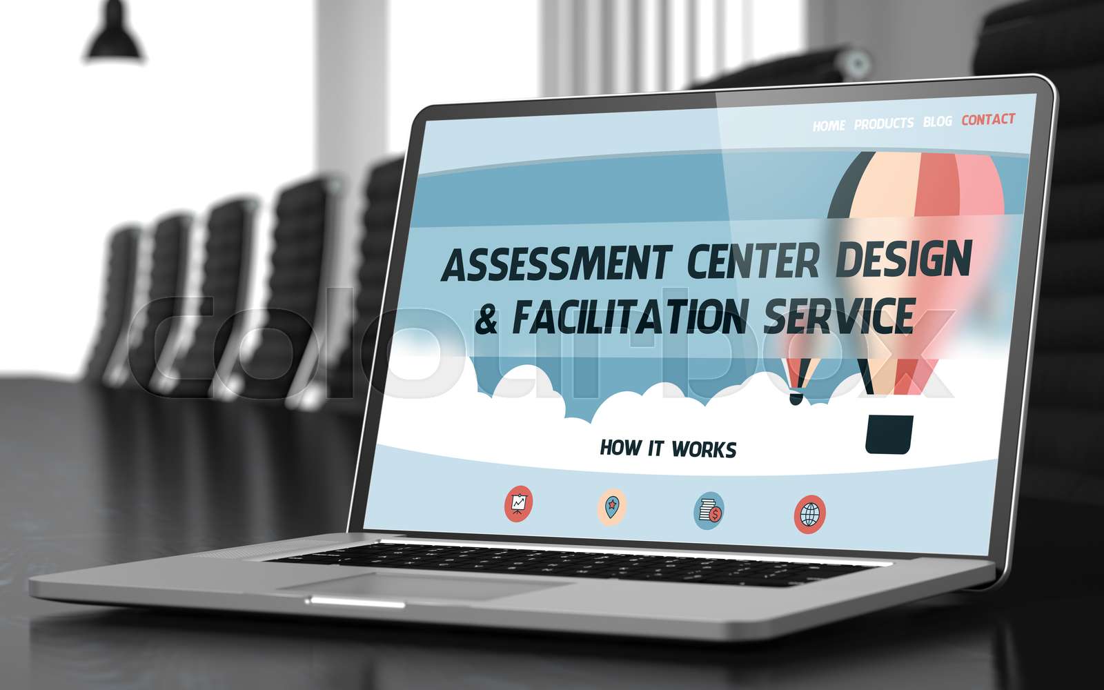 Assessment Center Design and Facilitation Service Concept. 3D. | Stock ...