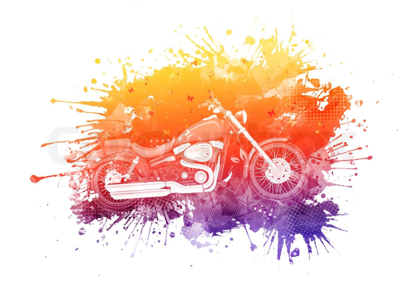 Old Paper. Retro motorcycle Texture Background | Stock image | Colourbox