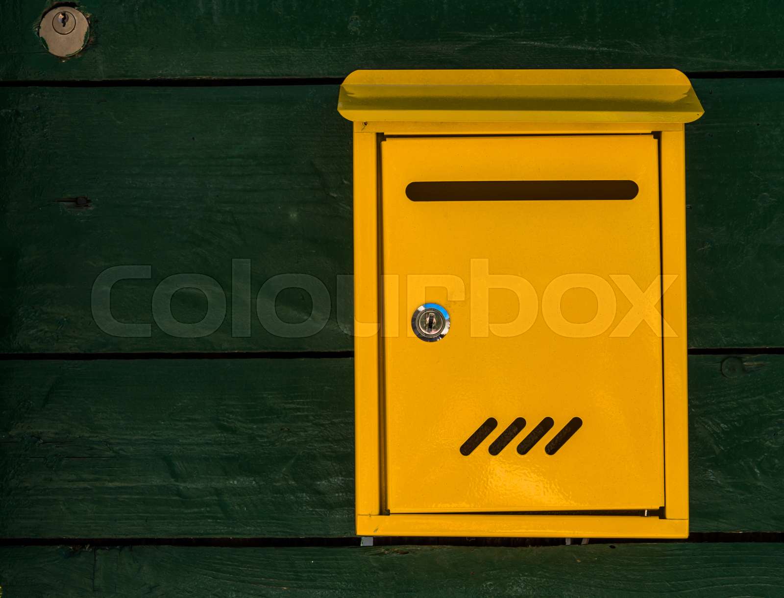 yellow mailbox | Stock image | Colourbox