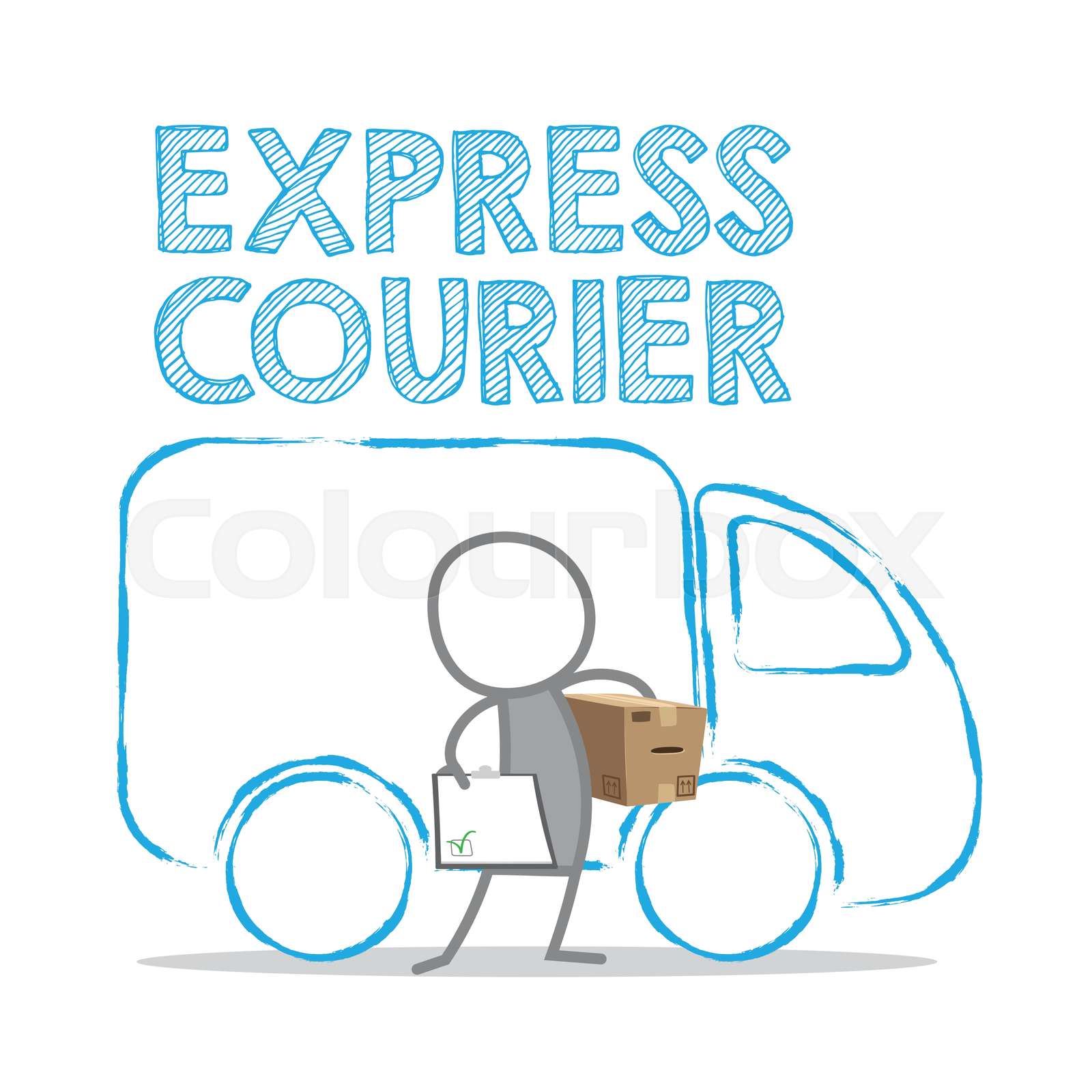 Express Courier | Stock vector | Colourbox