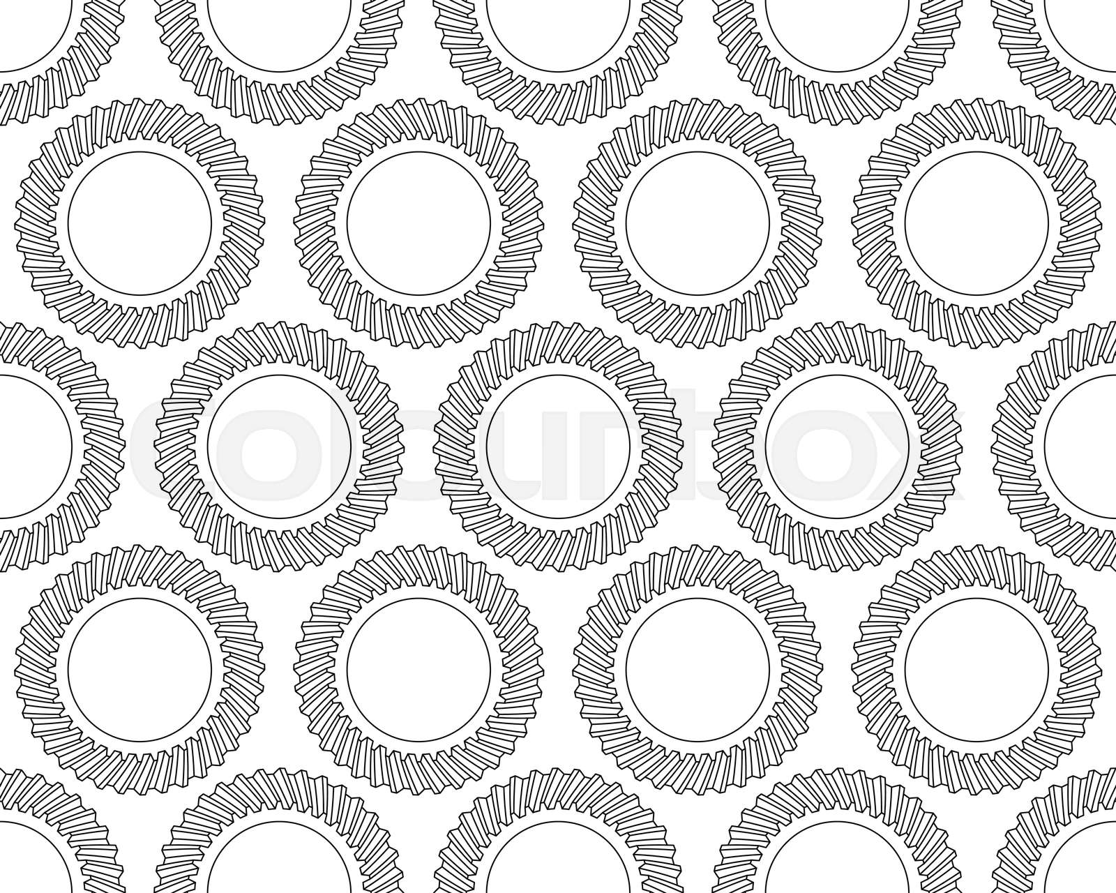 Helical gear pattern | Stock vector | Colourbox