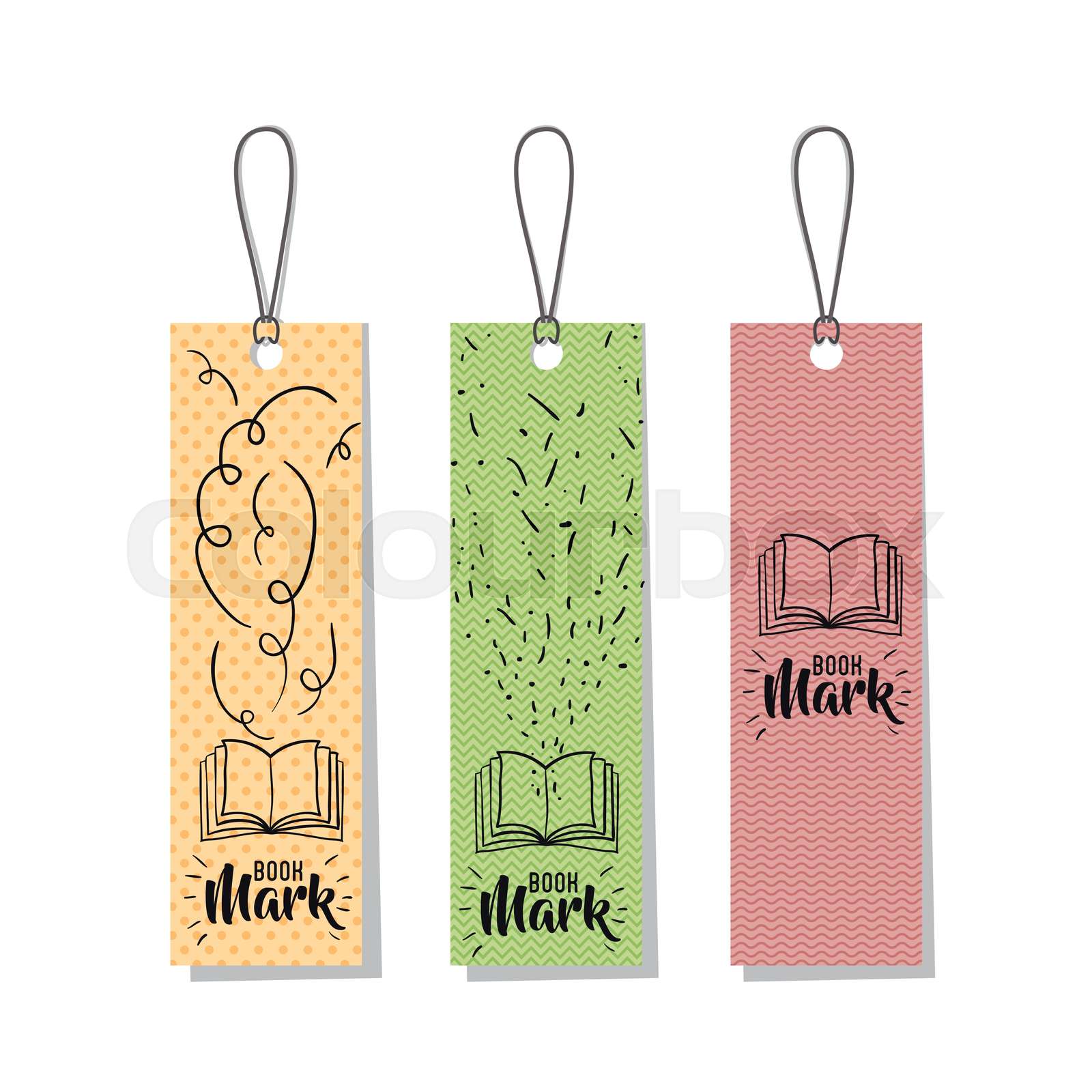 Bookmark label tag design | Stock vector | Colourbox
