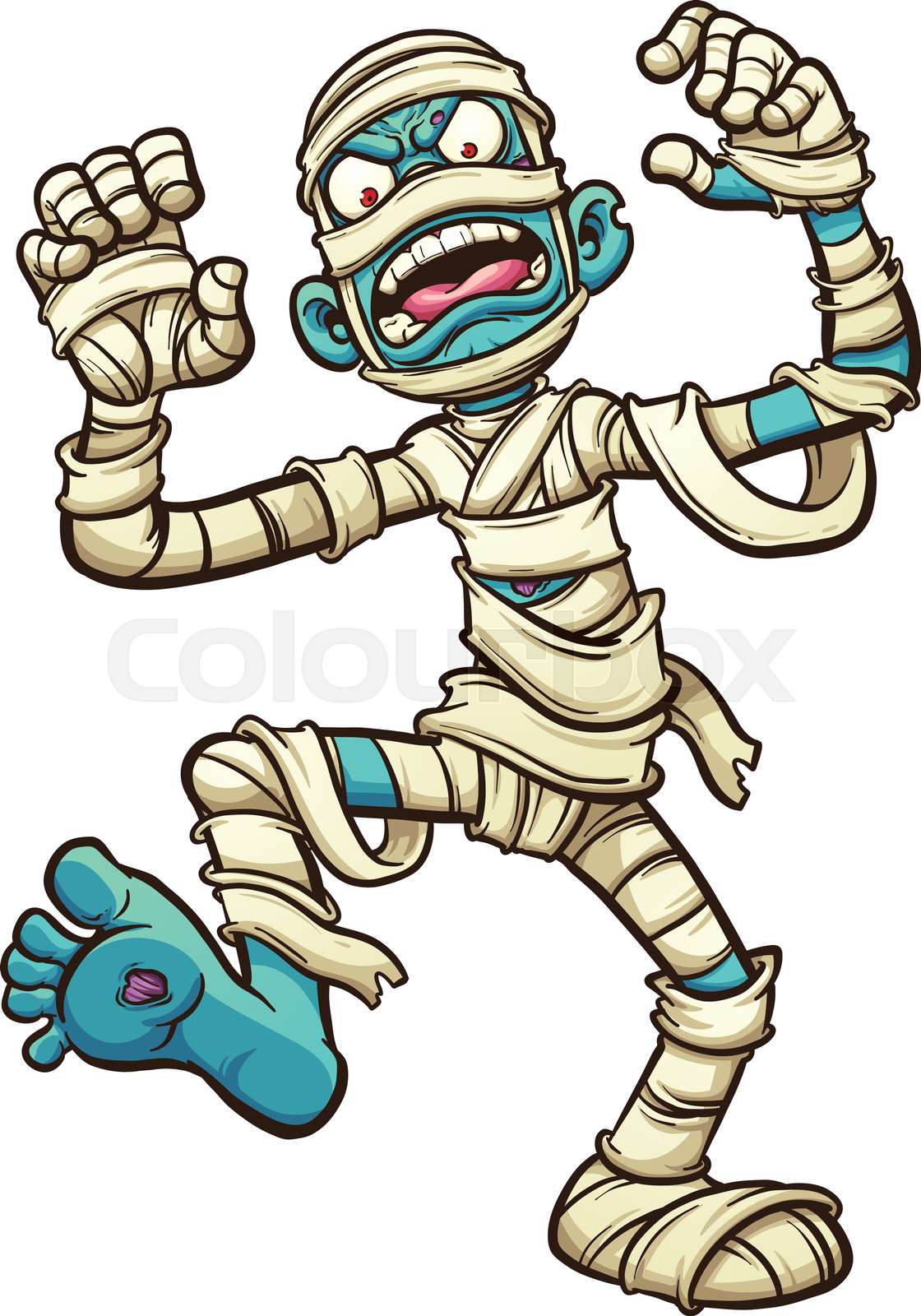 Cartoon mummy | Stock vector | Colourbox