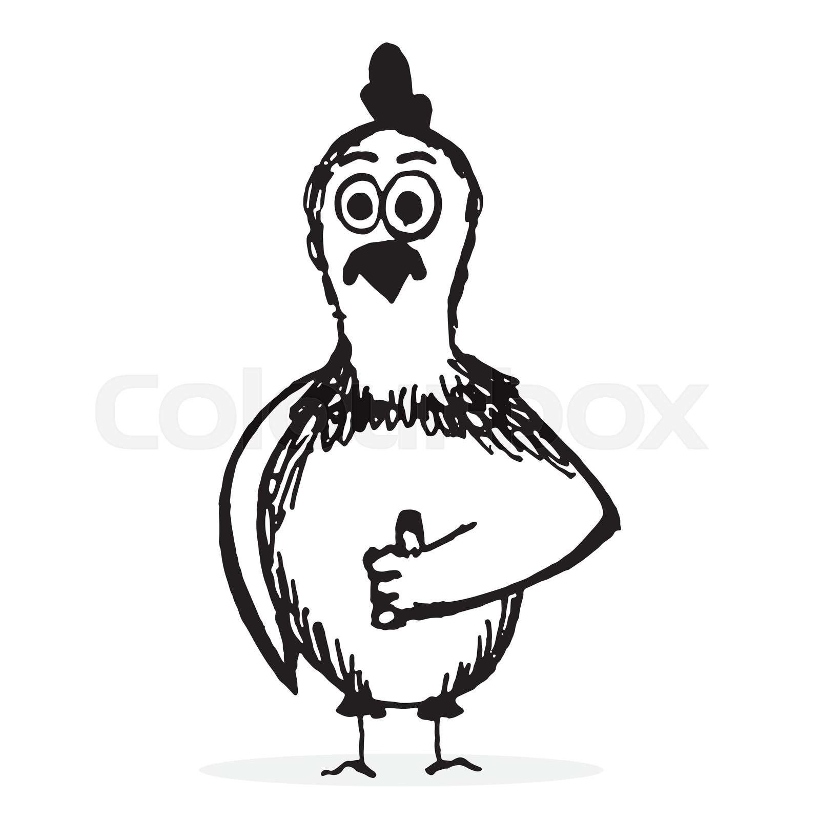 Chicken hand drawing | Stock vector | Colourbox
