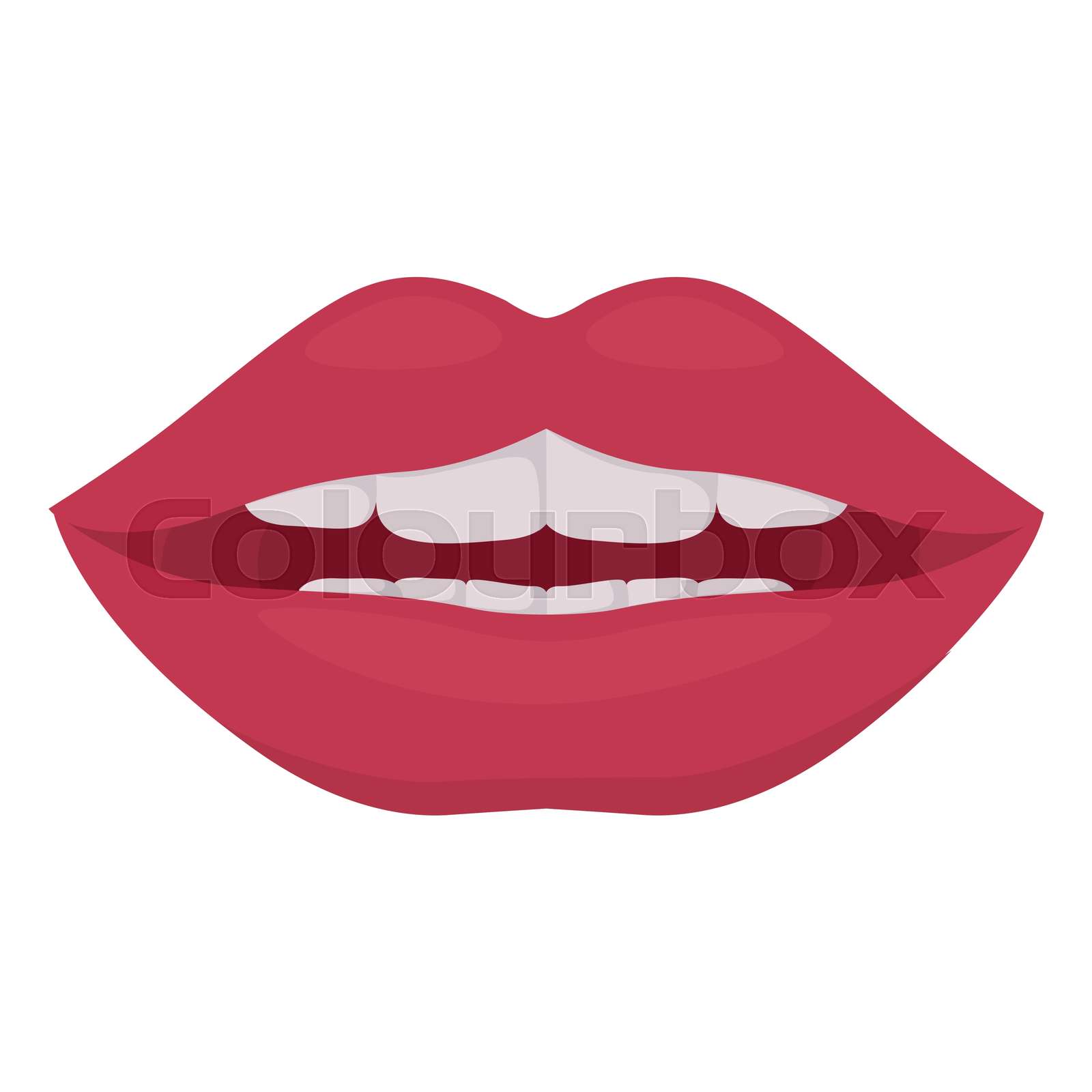 mund, cartoon, lippen | Stock-Vektor | Colourbox