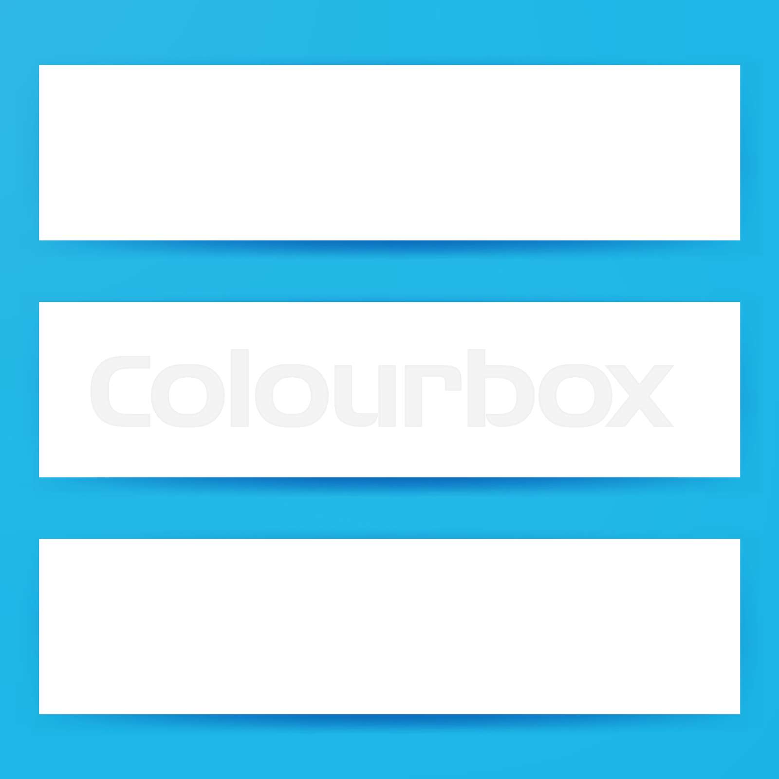 Blank Horizontal Web Banners Mockup | Stock vector | Colourbox