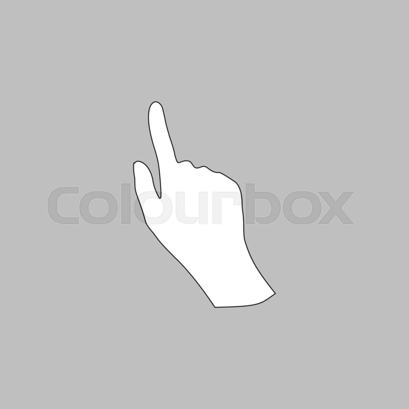 Mouse hand computer symbol | Stock vector | Colourbox
