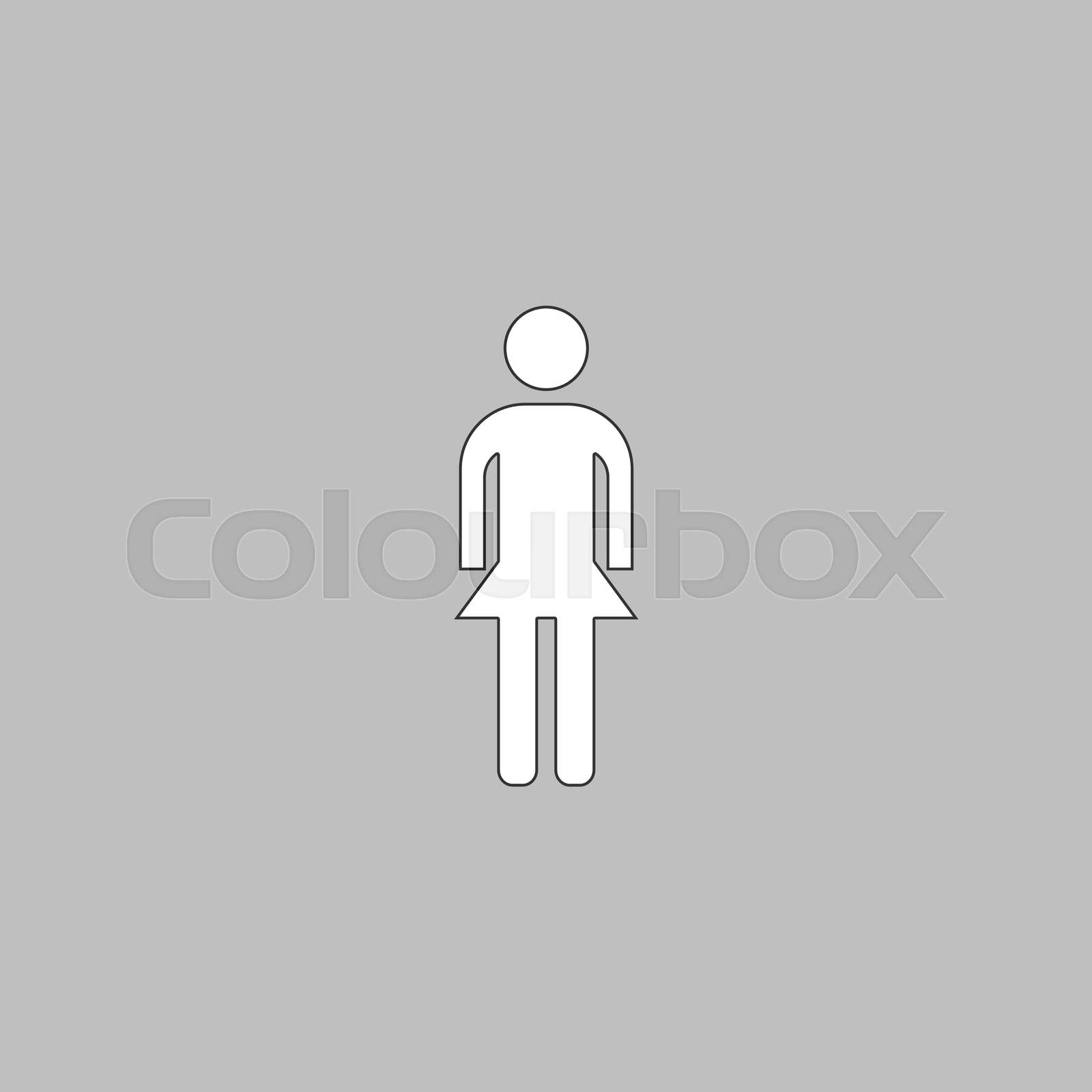 women computer symbol | Stock vector | Colourbox