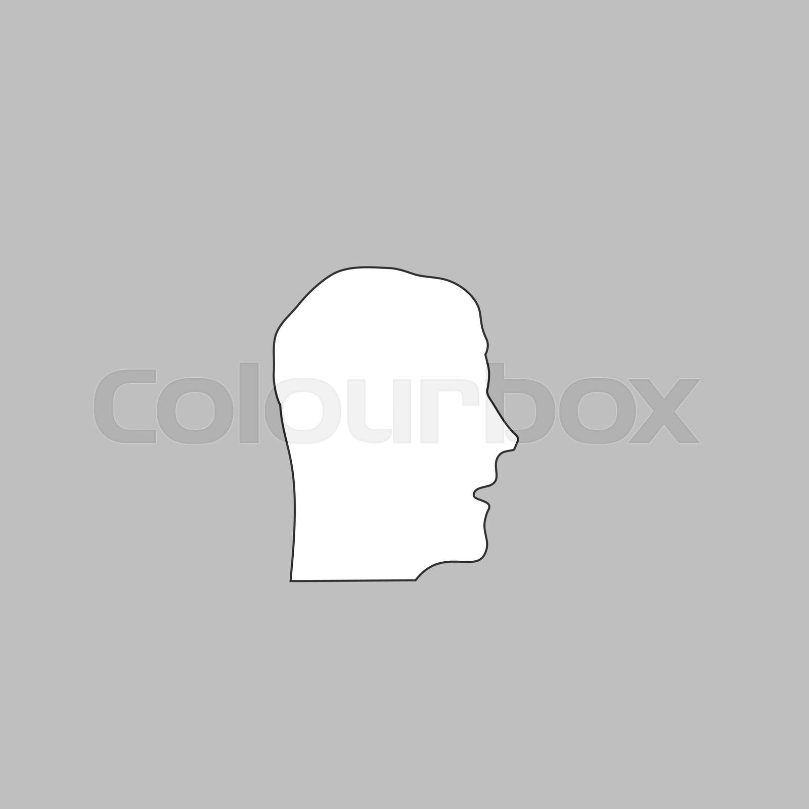 head computer symbol | Stock vector | Colourbox