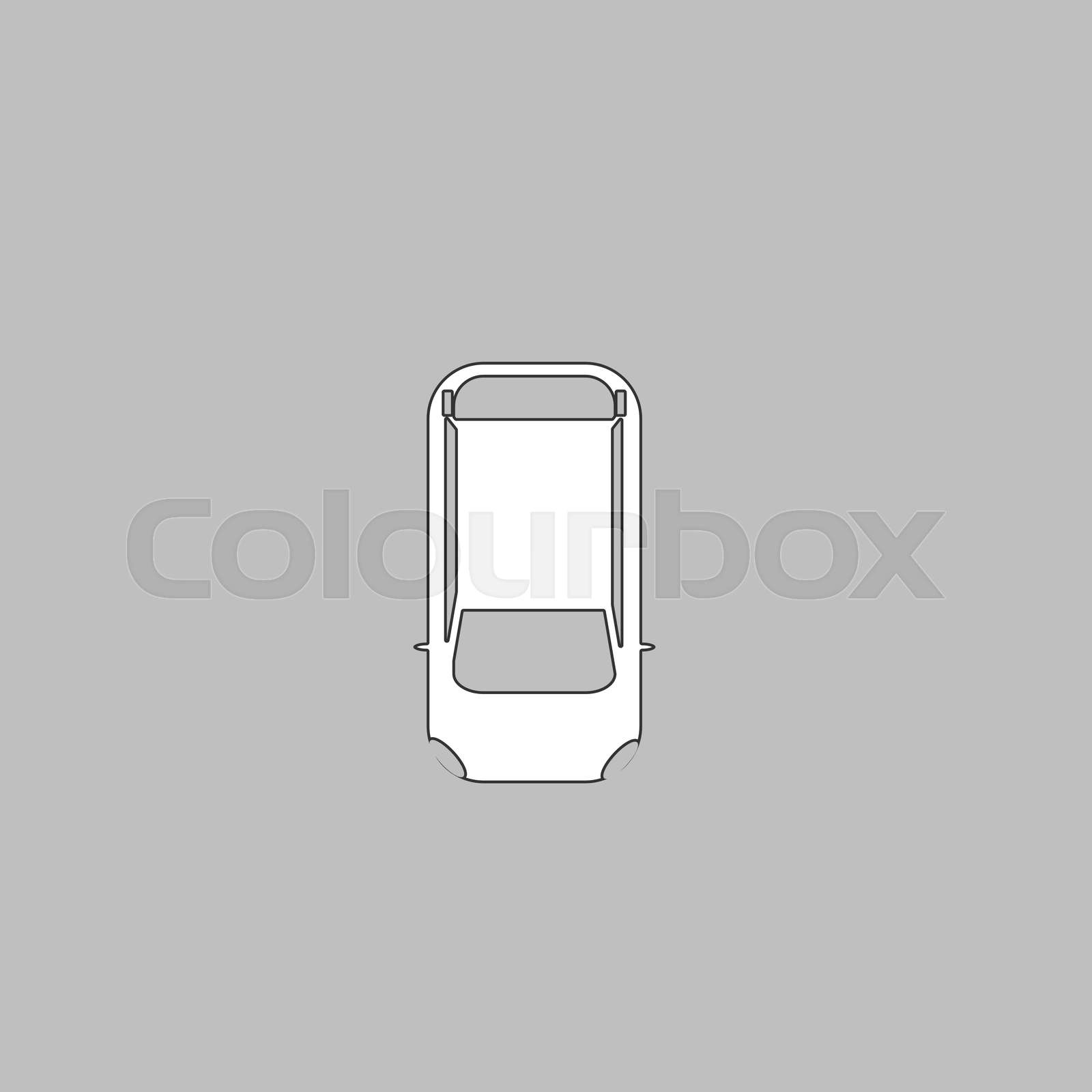 top view car computer symbol | Stock vector | Colourbox