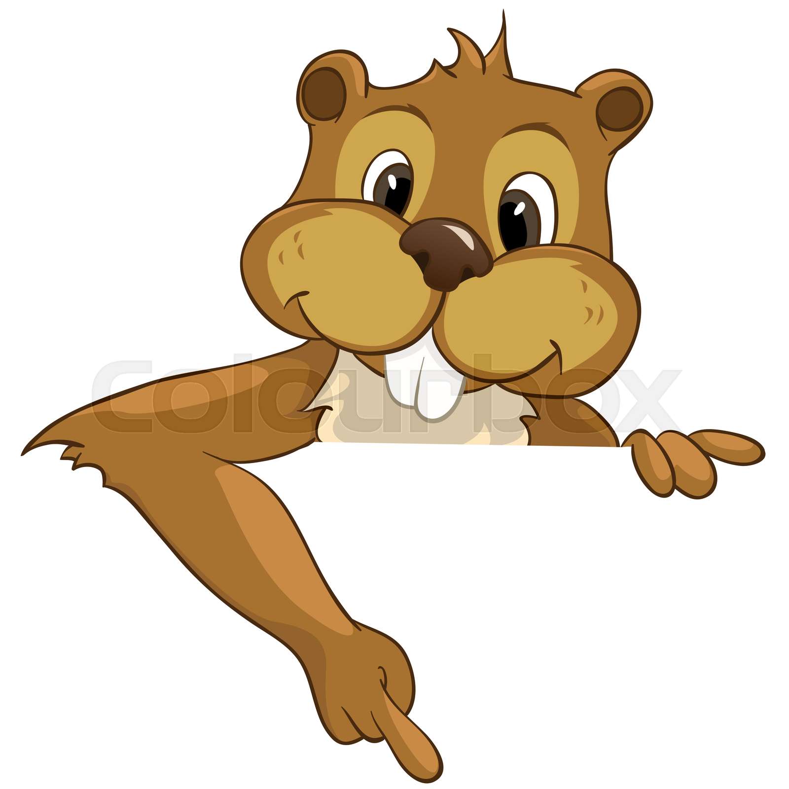 Cartoon Character Beaver | Stock image | Colourbox