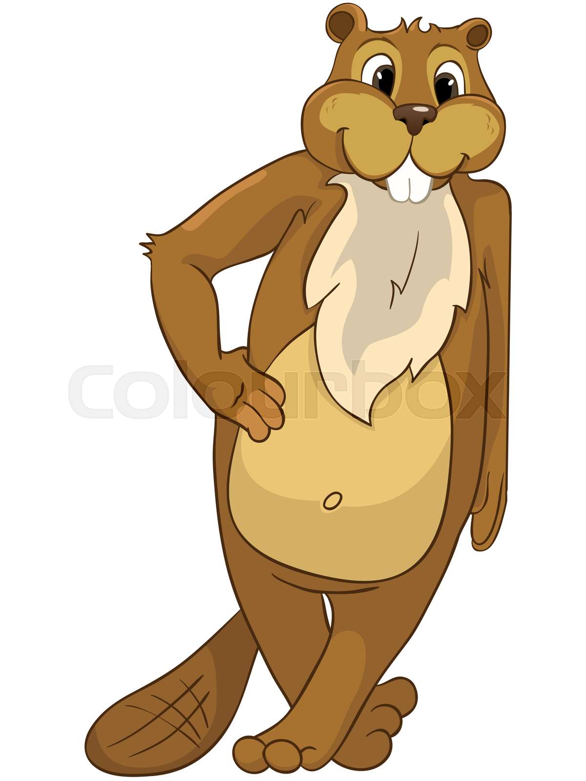 Cartoon Character Beaver | Stock image | Colourbox