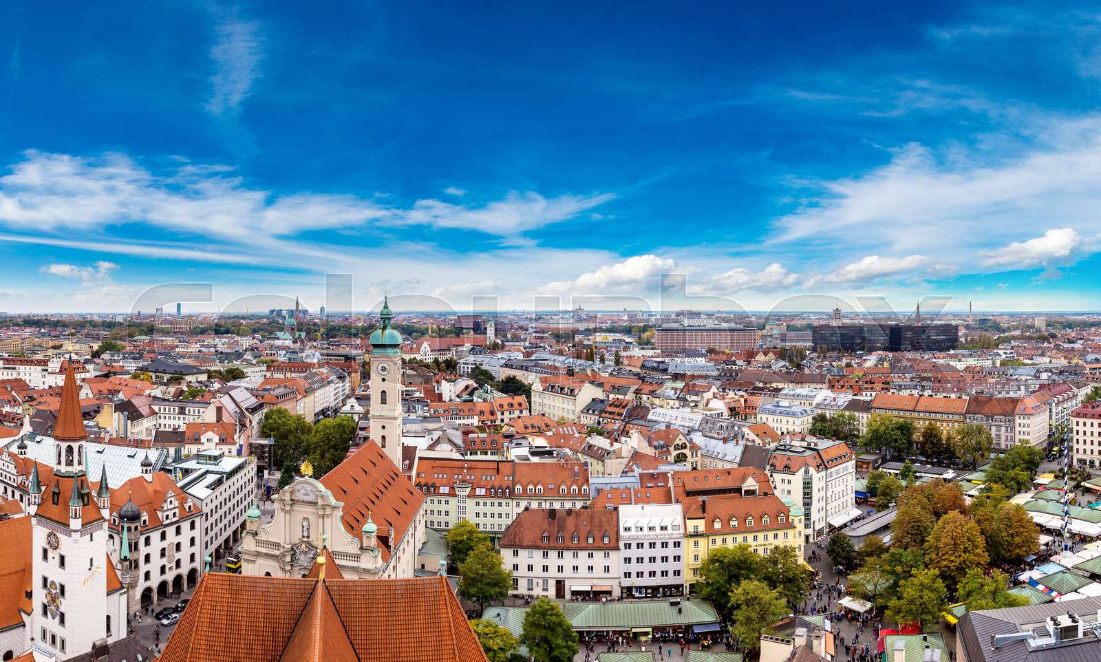 Aerial view of Munich | Stock image | Colourbox